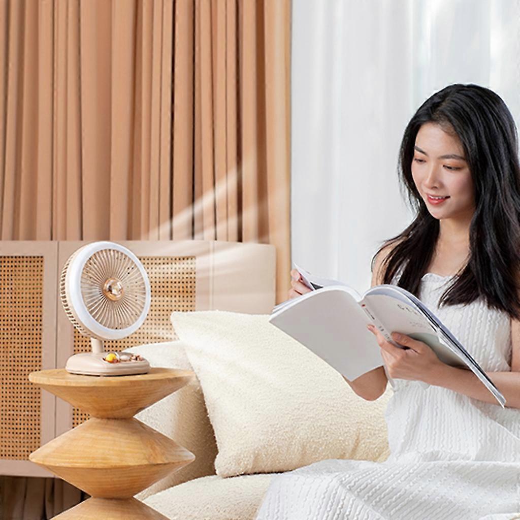 Foldable Lighting Desktop Fan with LED USB Powered Electric Fan Desk ...