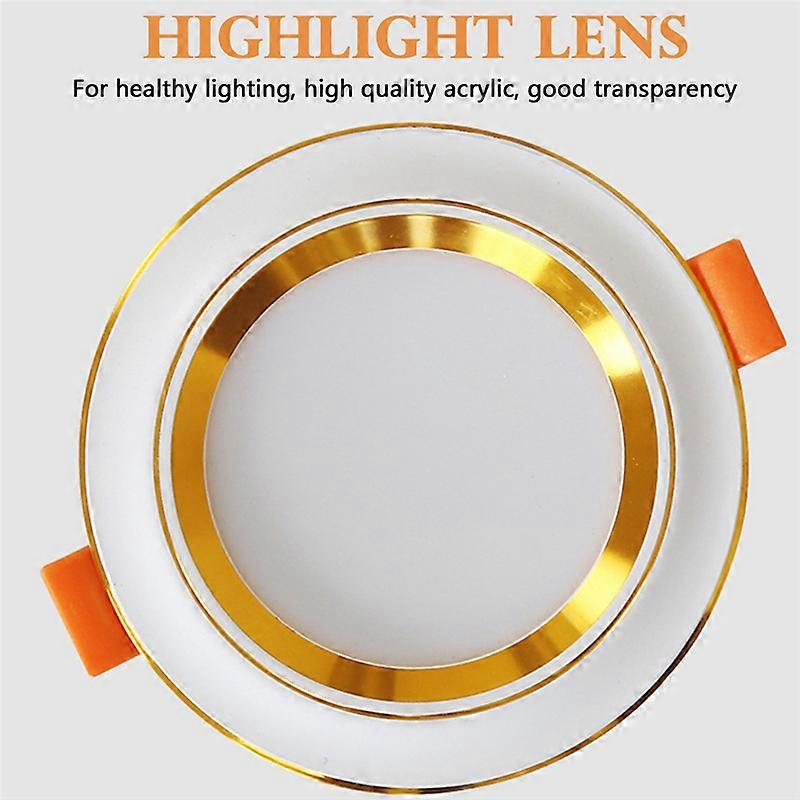 1~10pcs LED Downlight 220V Spot Three colors dimming 5W Recessed in LED ...