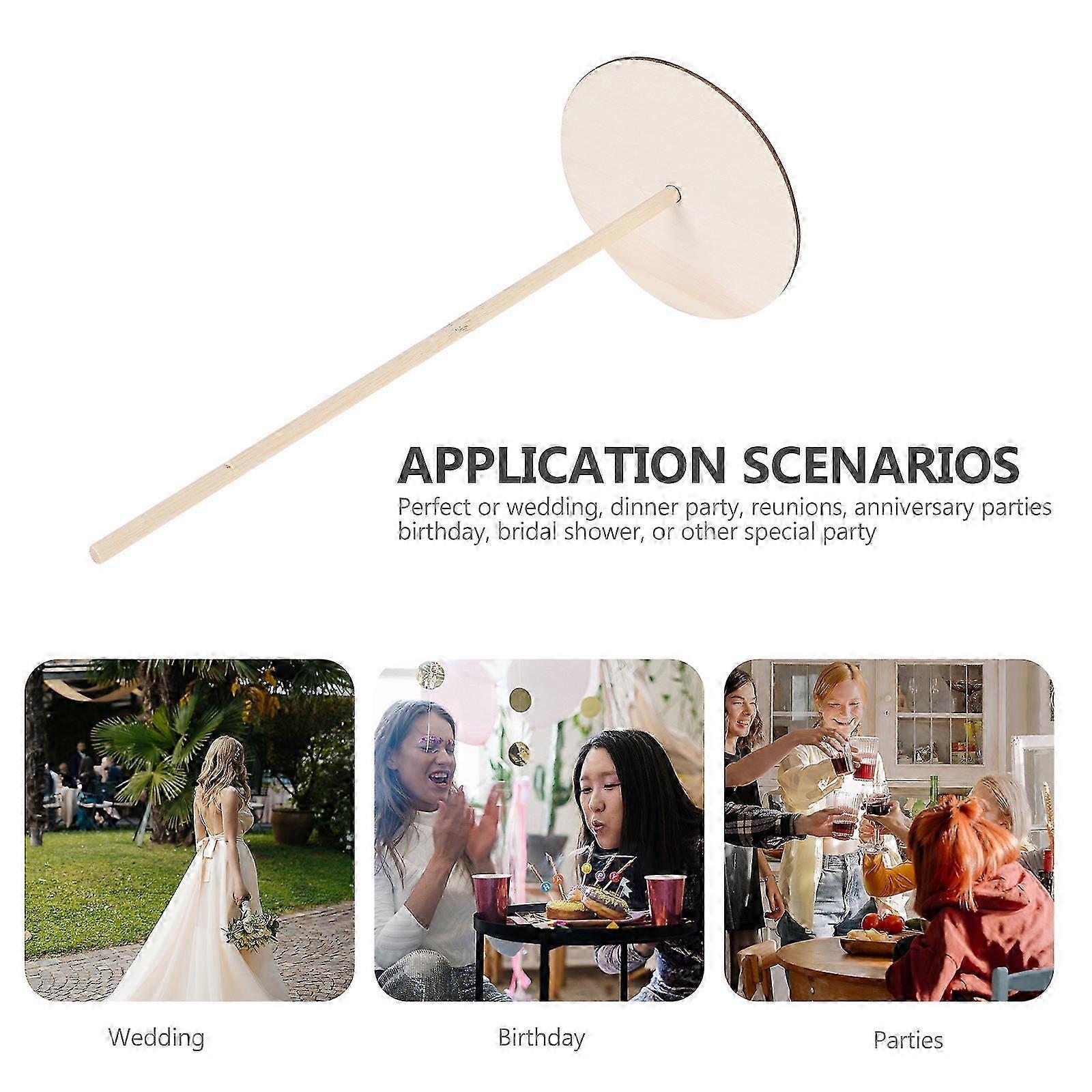 3pcs Wooden Donuts Stand Birthday Party Doughnut Rack Sweet Cart Stand ...