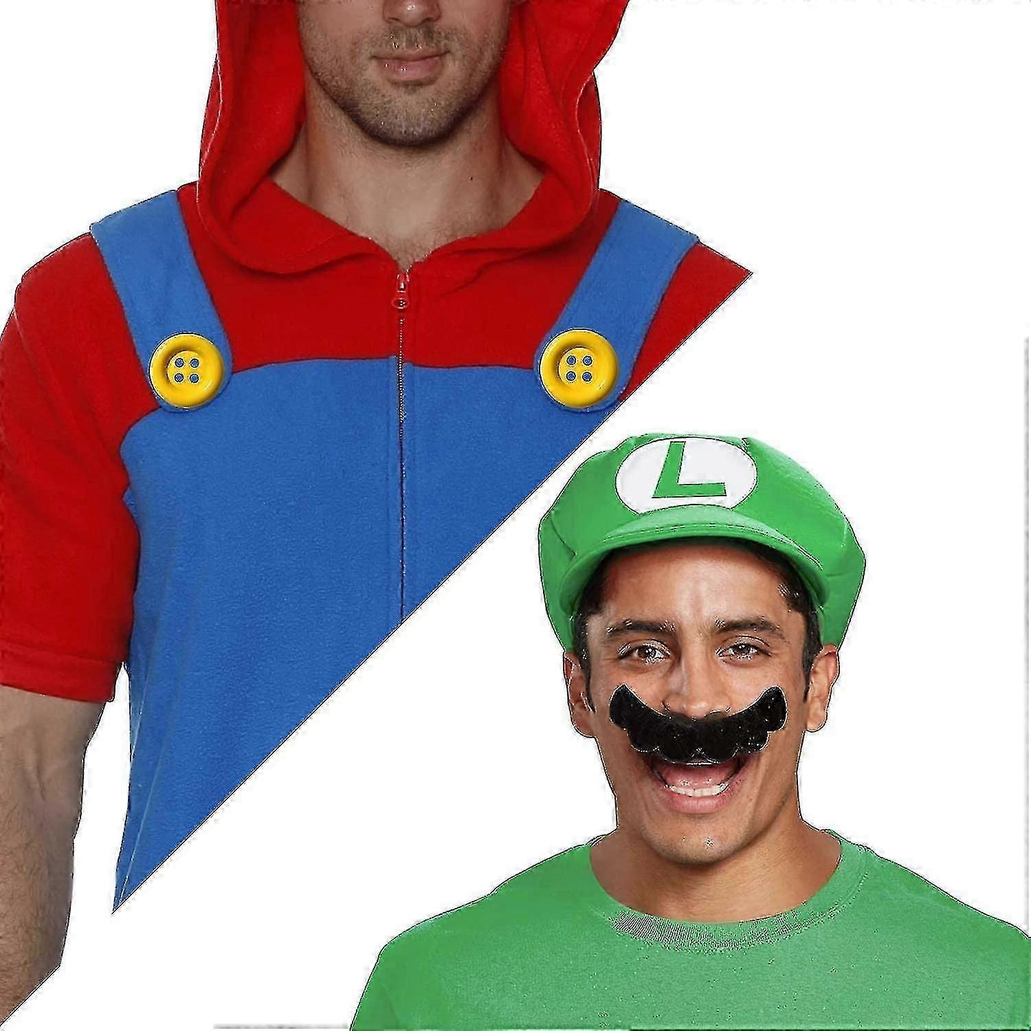 Mario And Luigi Hats Caps For Cosplay Costume - Super Mario Bros ...
