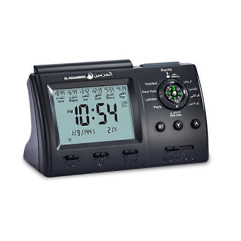 Azan Prayer Alarm Clock Automatic Islamic Prayer Reminder Table Digital ...
