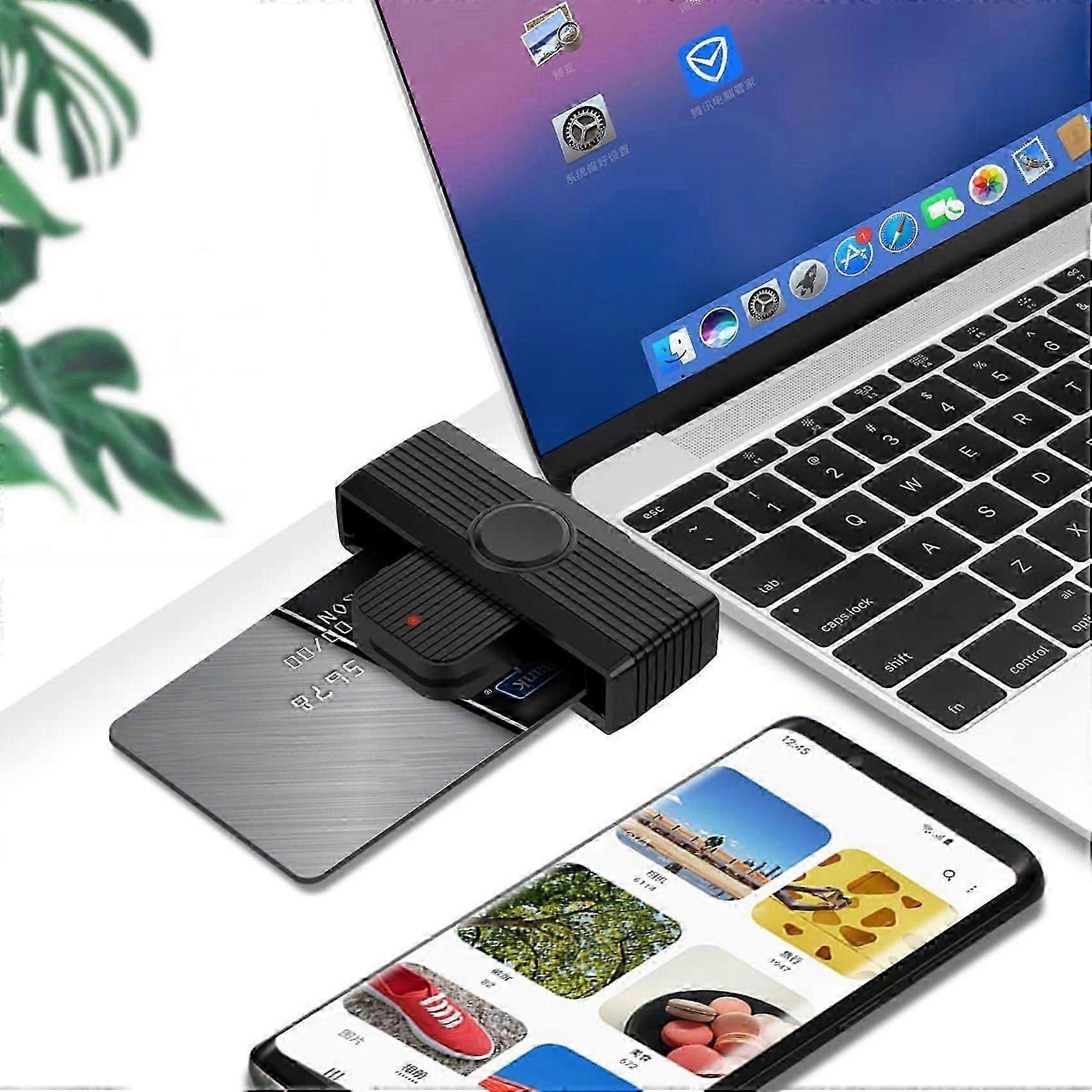 Type C Smart Card Reader Smart Card/SIM/ID/ Card Smart Card Reader ...