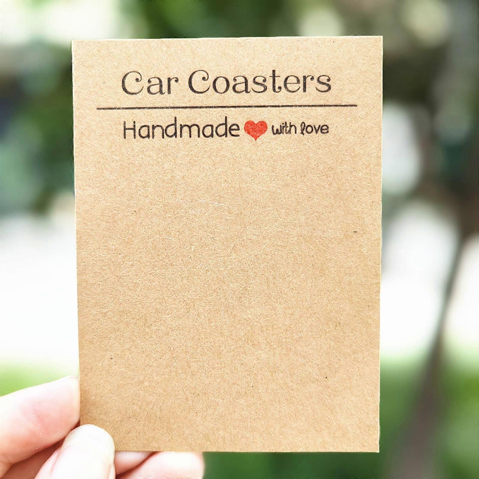 100 Pcs Car Coaster Packaging For Selling Sublimation Car Coasters ...