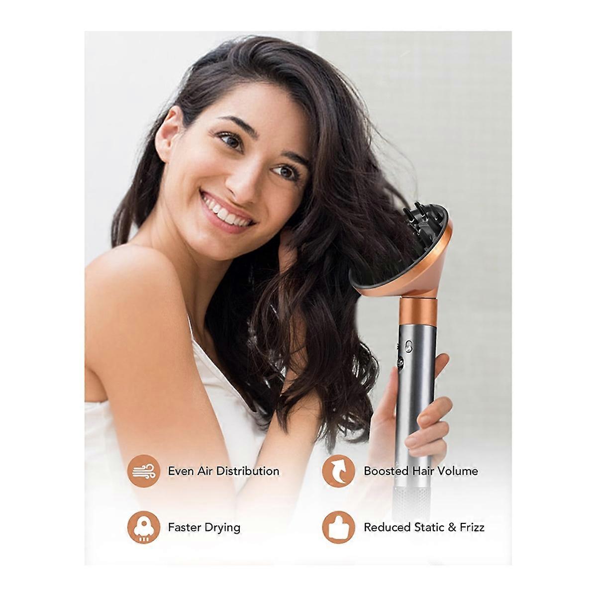 Diffuser & Large Round Volumizing Brush Attachment Compatible for Dyson ...