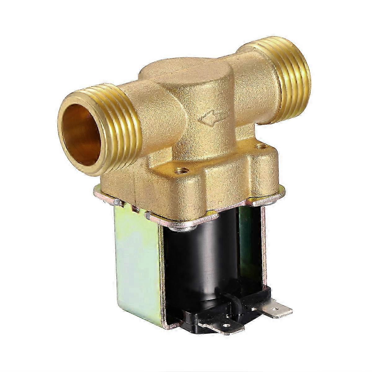 1/2 NPSM Valve Brass Electric Water Valve 12 Volt Solenoid Valve 12v Normally Closed Water Valve ...
