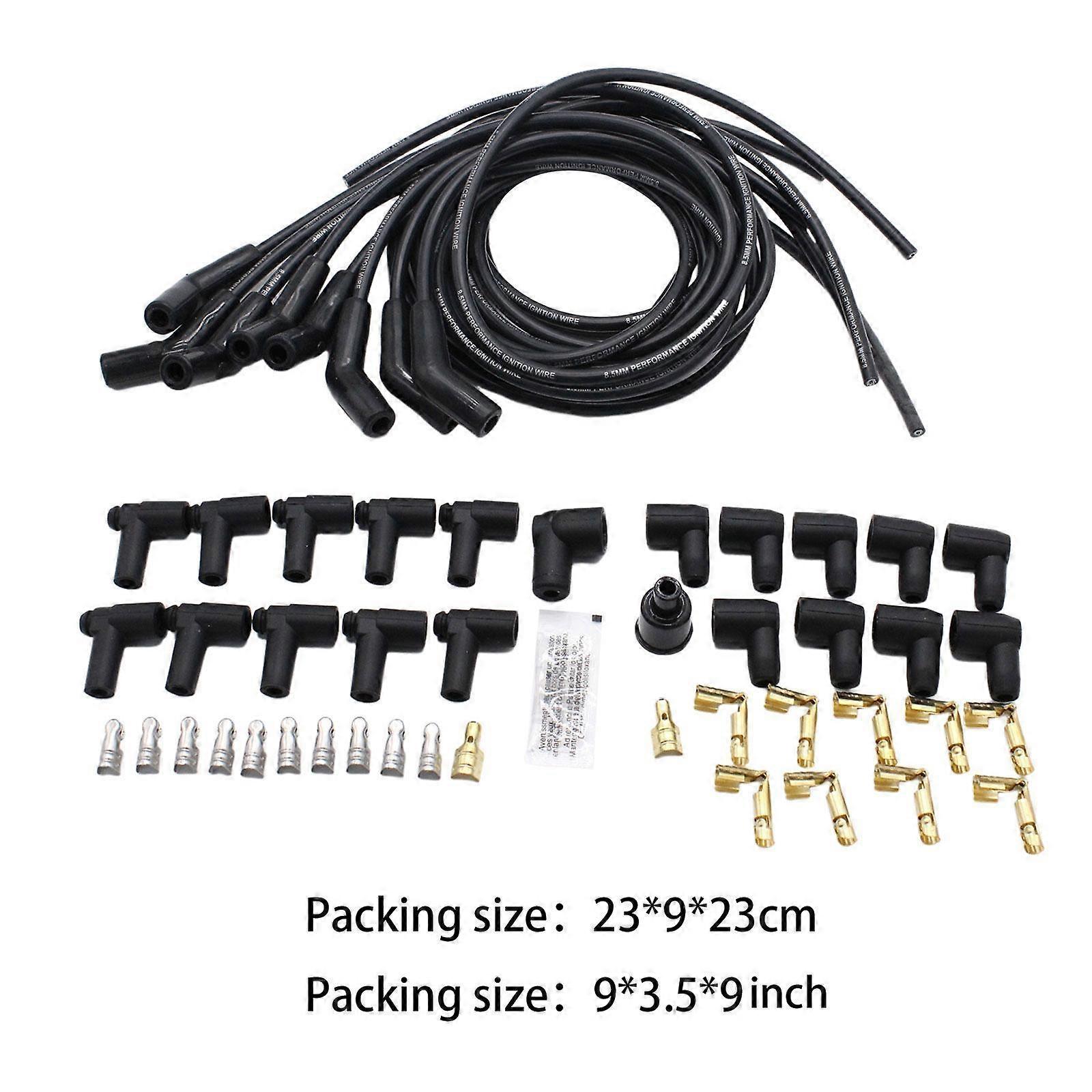 Spark Plug Wires 8.5mm 45/135 Degree Boots Points Repair Parts High ...