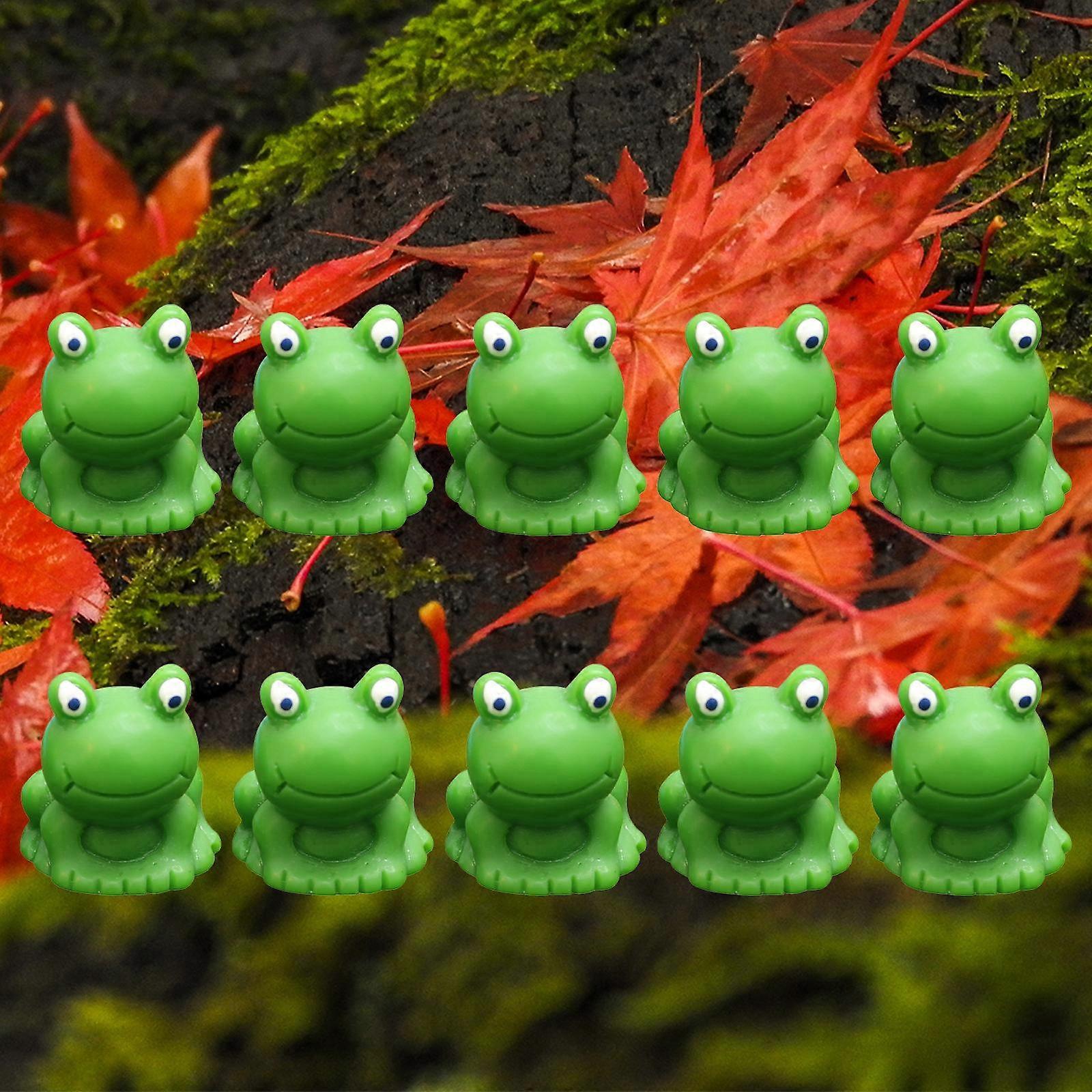 4x 10x Mini Frogs Garden Decor, Tiny Frog Figurines ,Frog Model ,Cute ...