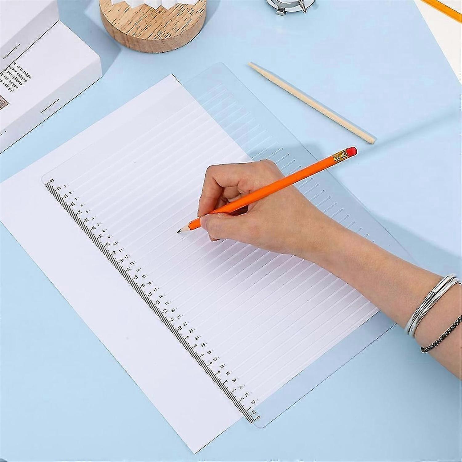 Plastic Straight Line Stencil Template 11 Inch Scale 0.35 Spacing ...