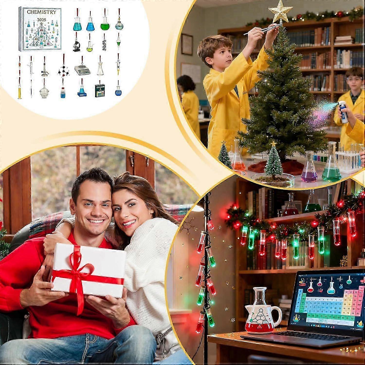 Chemistry Advent Calendars 2025, 24 Days Christmas Countdown Calendar with Experiments Chemistry ...