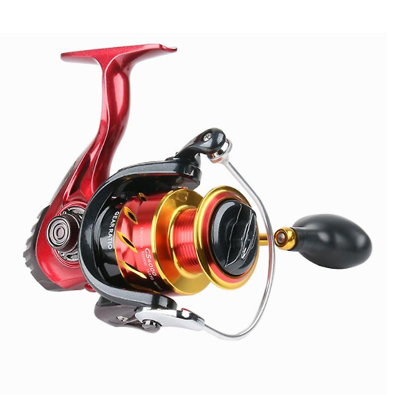 Metal Carved Spool 5+1bb Spinning Fishing Wheel 4.6:1 Gear Ratio Saltw ...