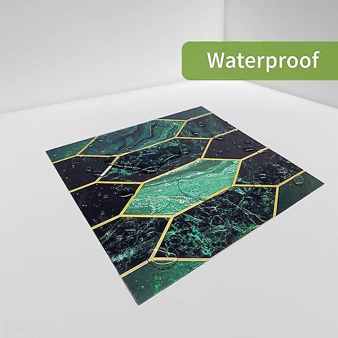 Emerald Green Holographic Emerald Green 15x15cm Waterproof Wall ...