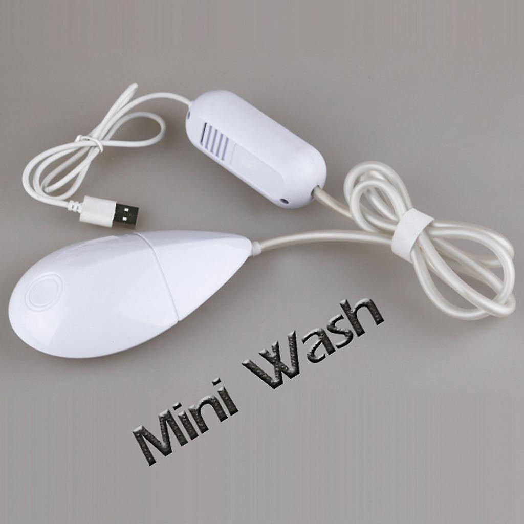 Ultrasonic Bubble Mini Cleaner For Travel &home 5v White Usb Removes ...