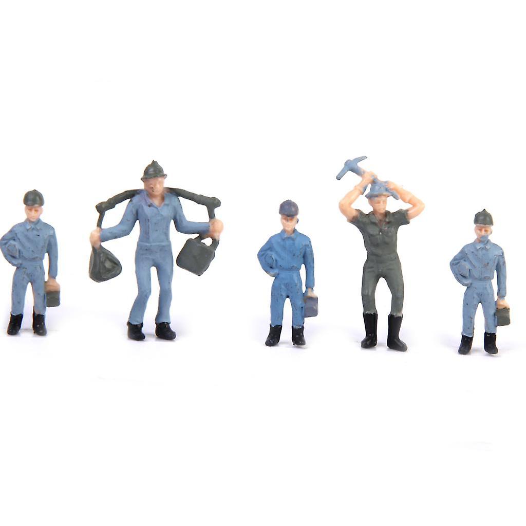 3xPainted Mixed Model Train Railway Worker People Figures 1:42 Scale ...