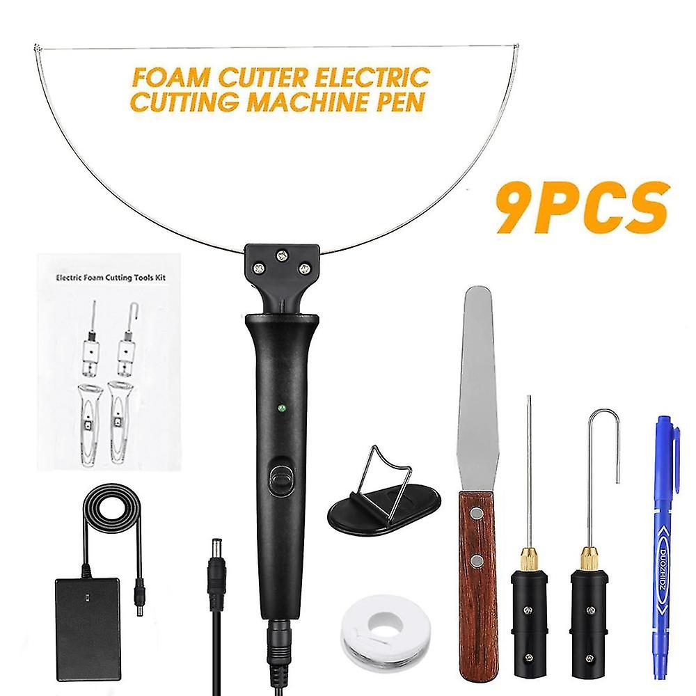 9-piece 3-in-1 Foam Plastic Cutting Machine 18w Electric Hand Engraving ...