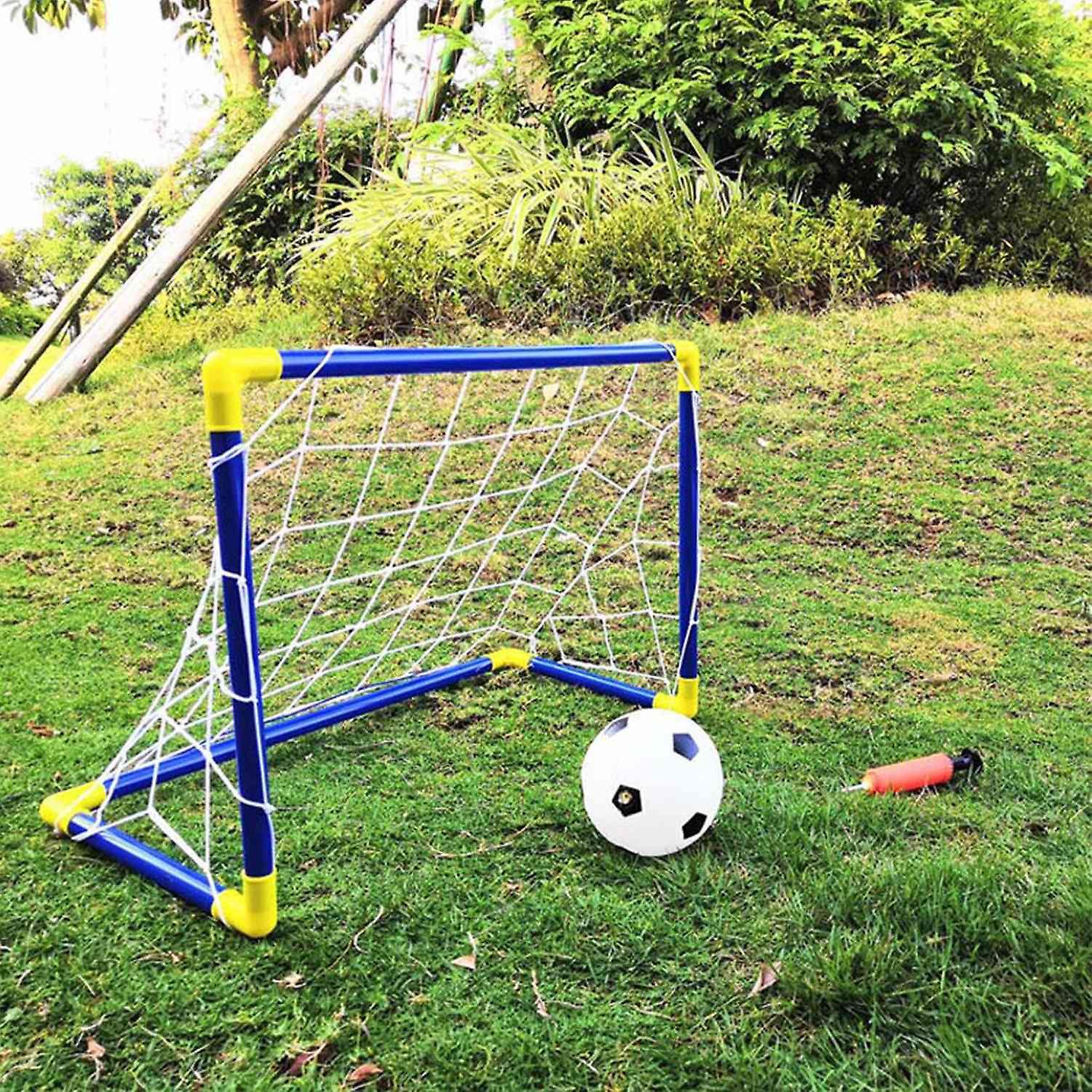 60cm Kids Mini Soccer Goal - Lightweight, Easy Assembly with Ball and ...