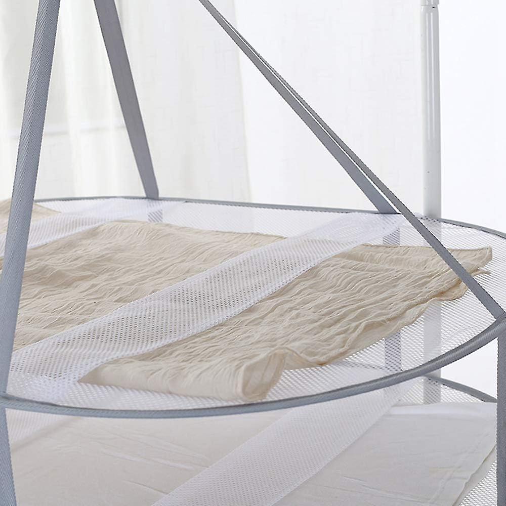 Hanging Sweater Drying Rack, 2 Tier Collapsible Mesh Sweater Hanger ...