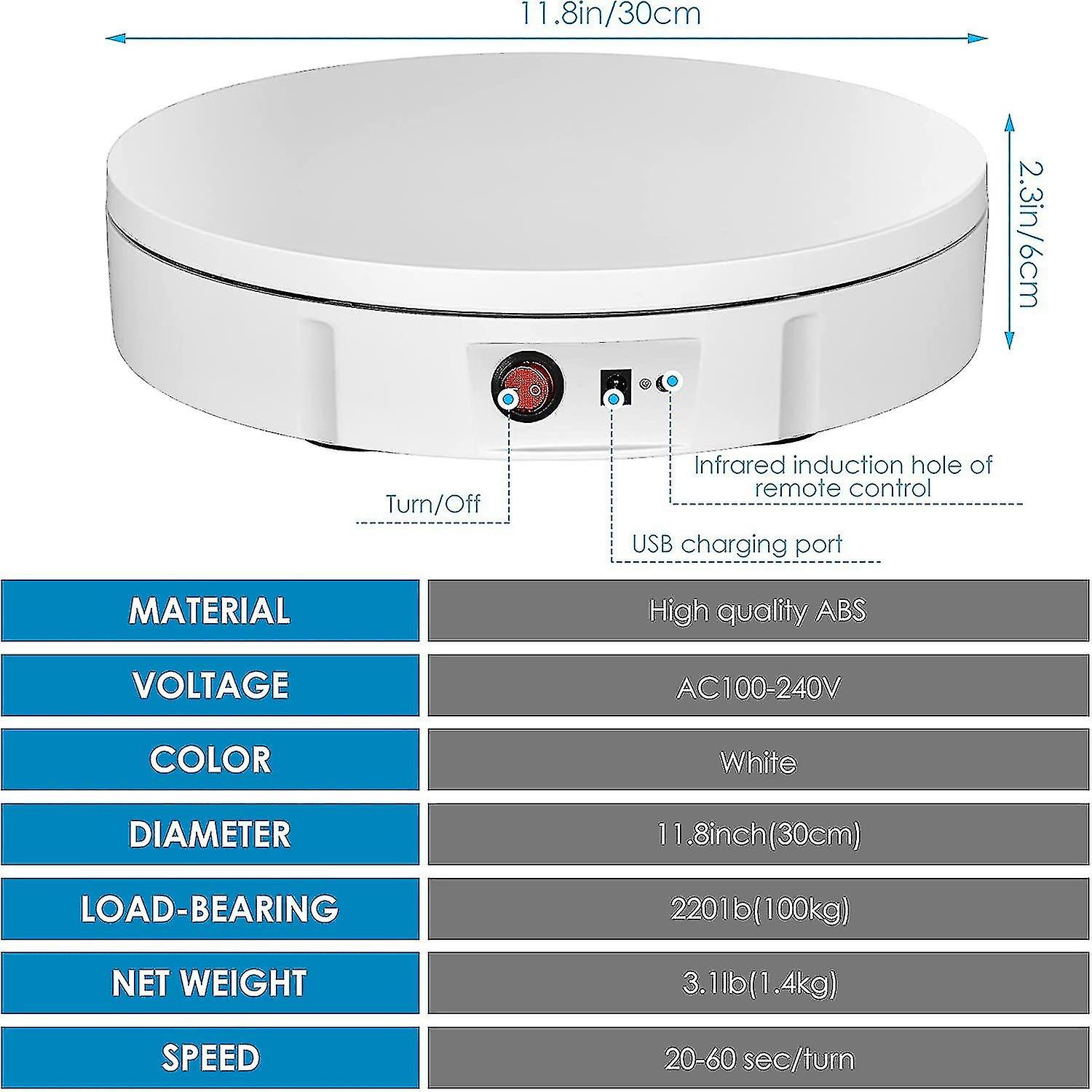 Electric Rotary Turntable 100kg Professional Electric Turntable 360 ...
