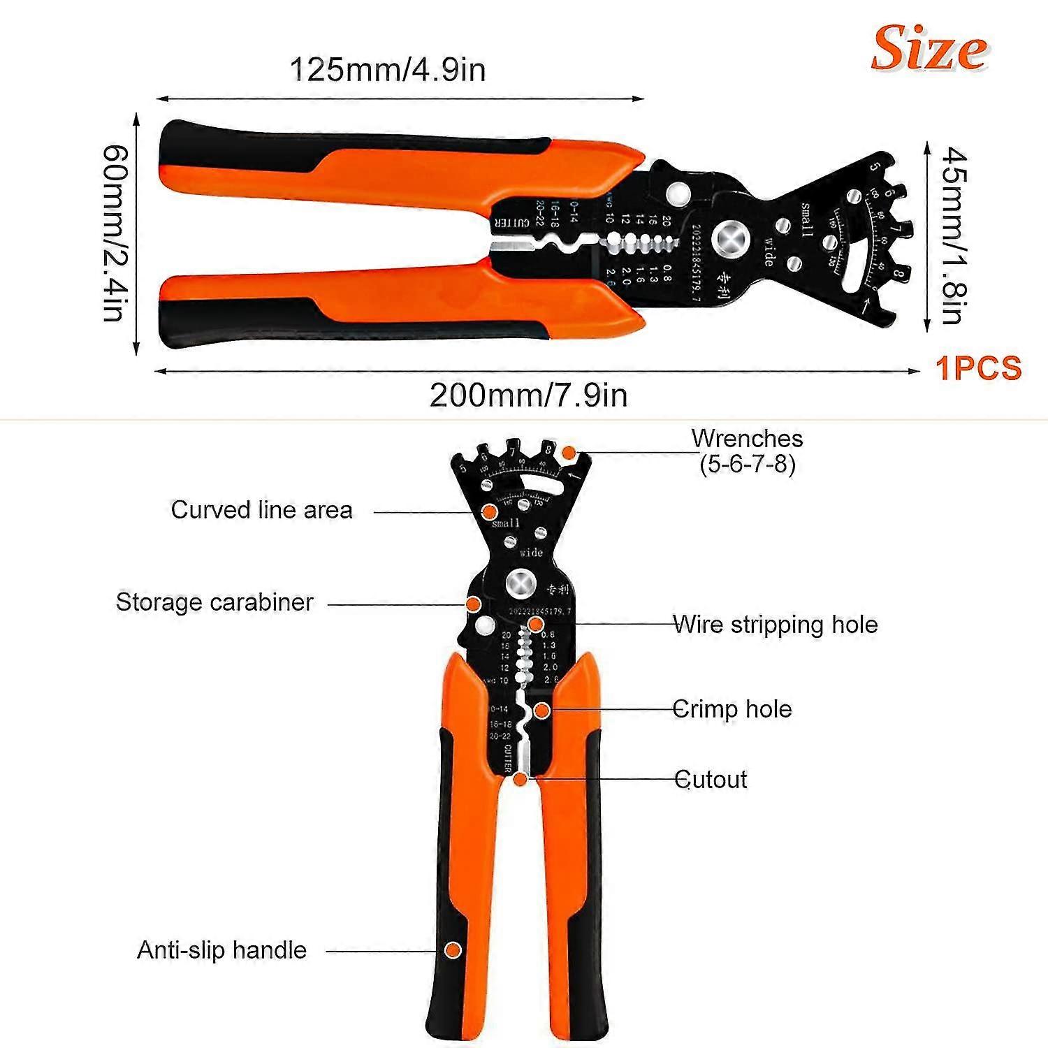 5 In 1 Wire Stripper, Automatic Multifunctional Wire Stripper ...