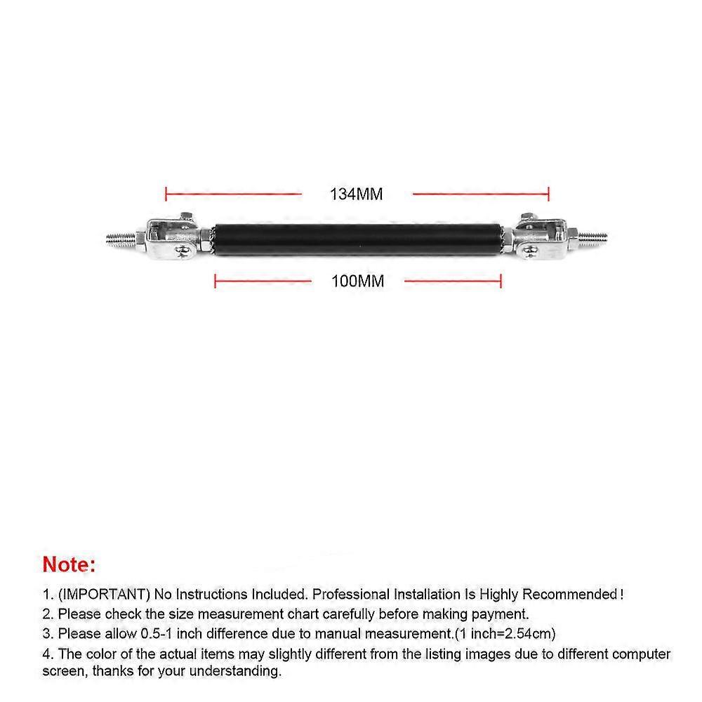 Stainless Steel Bumper Lip Adjust Front Strut Splitter Rod Tie Support ...