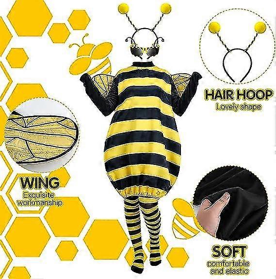 Bee Costume Kit Halloween Bee Cosplay Costume Women Bee Costume ...