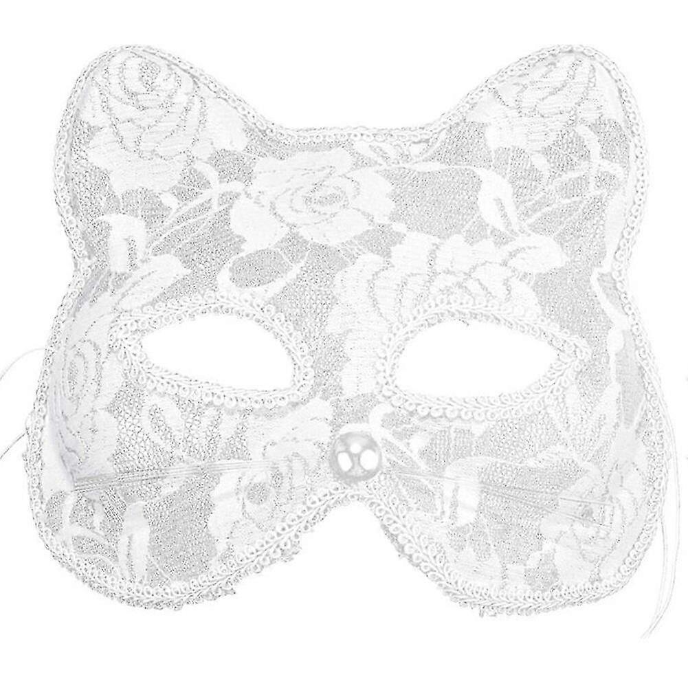 Gyfdym Women Sexy Lace Fox Cat Face Eye Mask Christmas Halloween Party ...