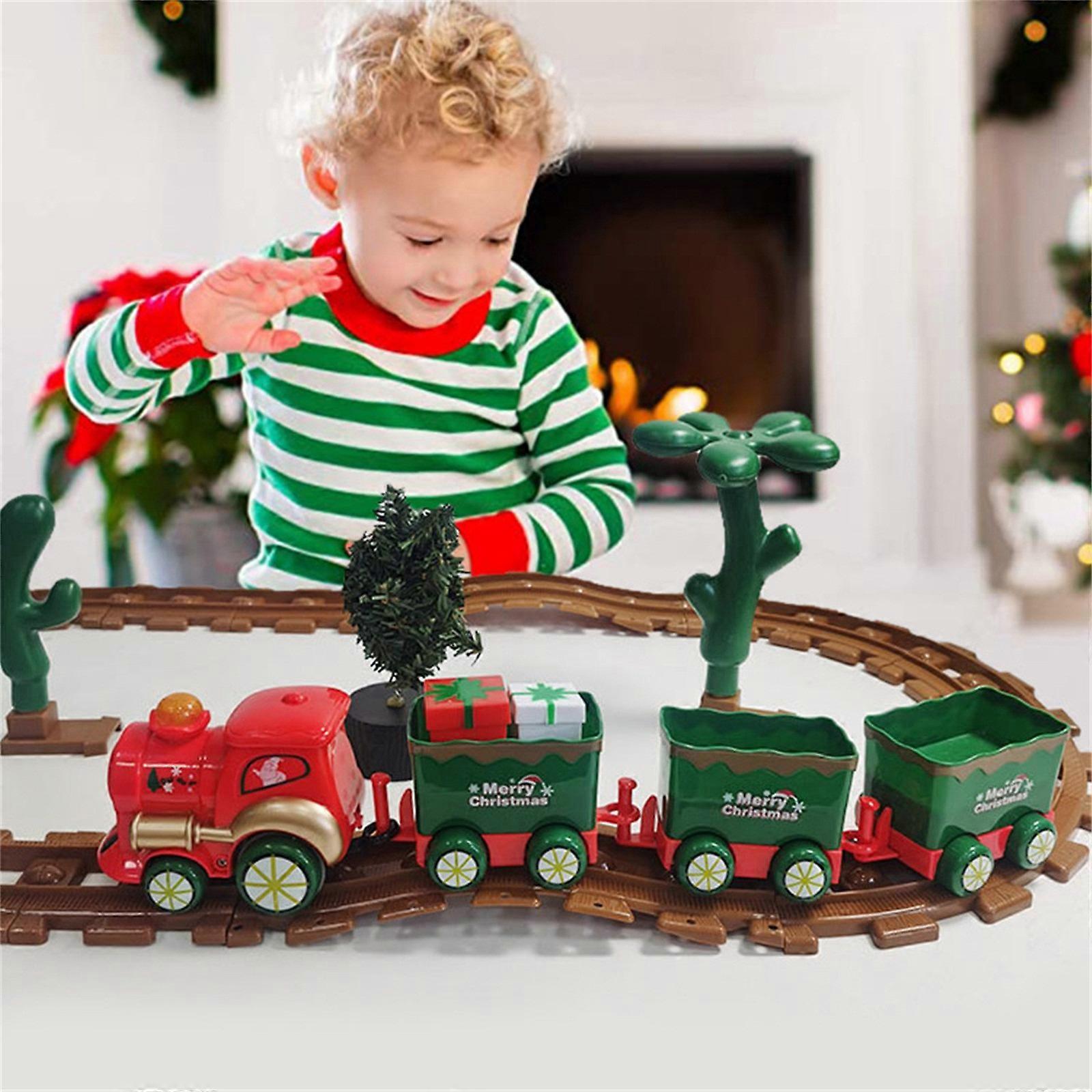 Hot Toy Vehicles Set Cars Toys Toy Train Set With Lights and Sounds ...
