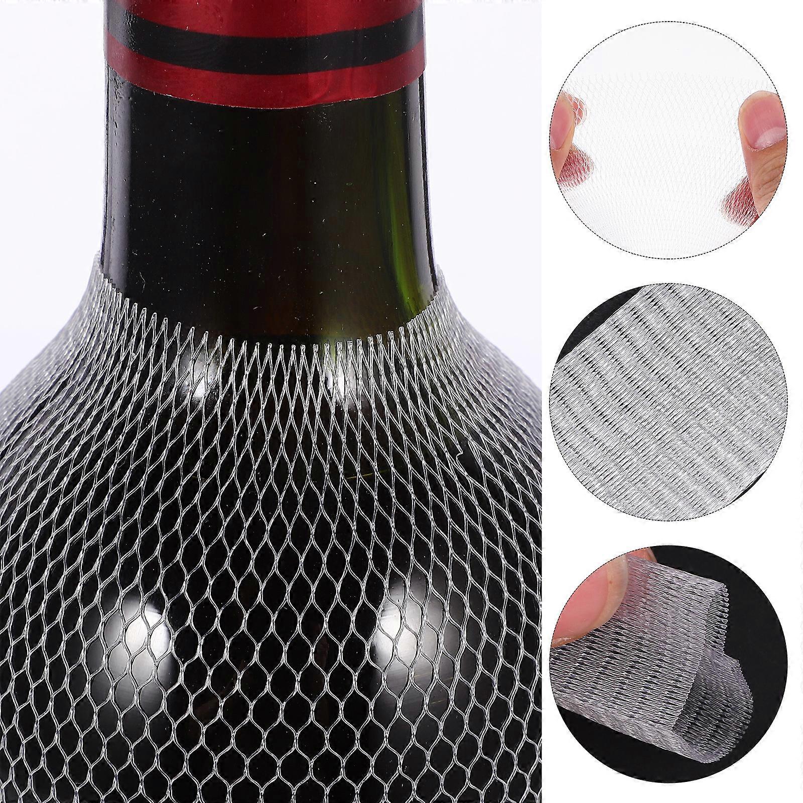 50pcs Liquor Bottles Mesh Protector Wine Mesh Protective Sleeves Net ...