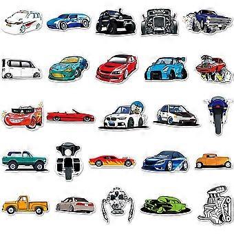 61 pcs Modified Cars Cartoon Doodle Car Stickers for Kids,Racing Car ...