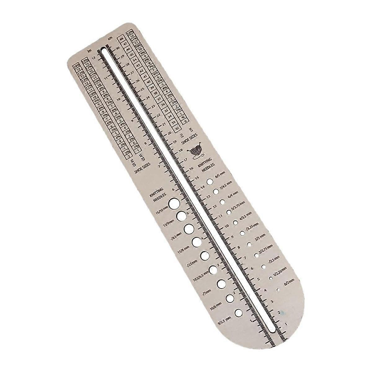 Wooden Multi-Functional Sock Ruler for Knitting for Sewing Light Weight ...