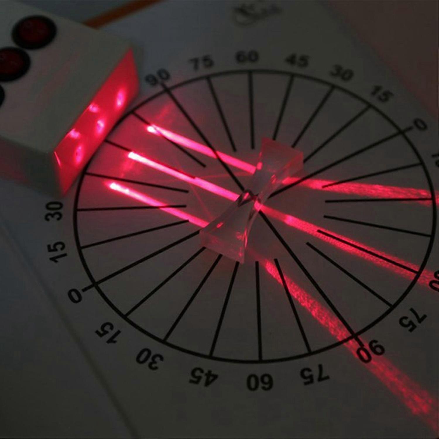 Physical Optics Experiment Set Triangular Prism Laser-lamp Convex ...