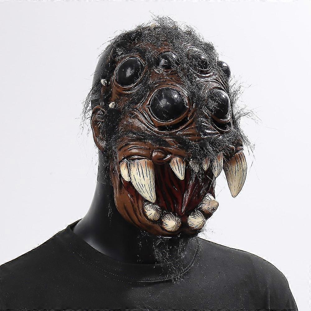 Horror Creepy Spider Mask Cosplay Scary Animal Spiders Big Eyes Tooth ...