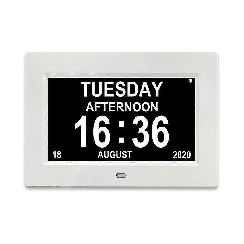7" LCD Digital Calendar Clock with Date, Calendar Clock with Date, Day ...