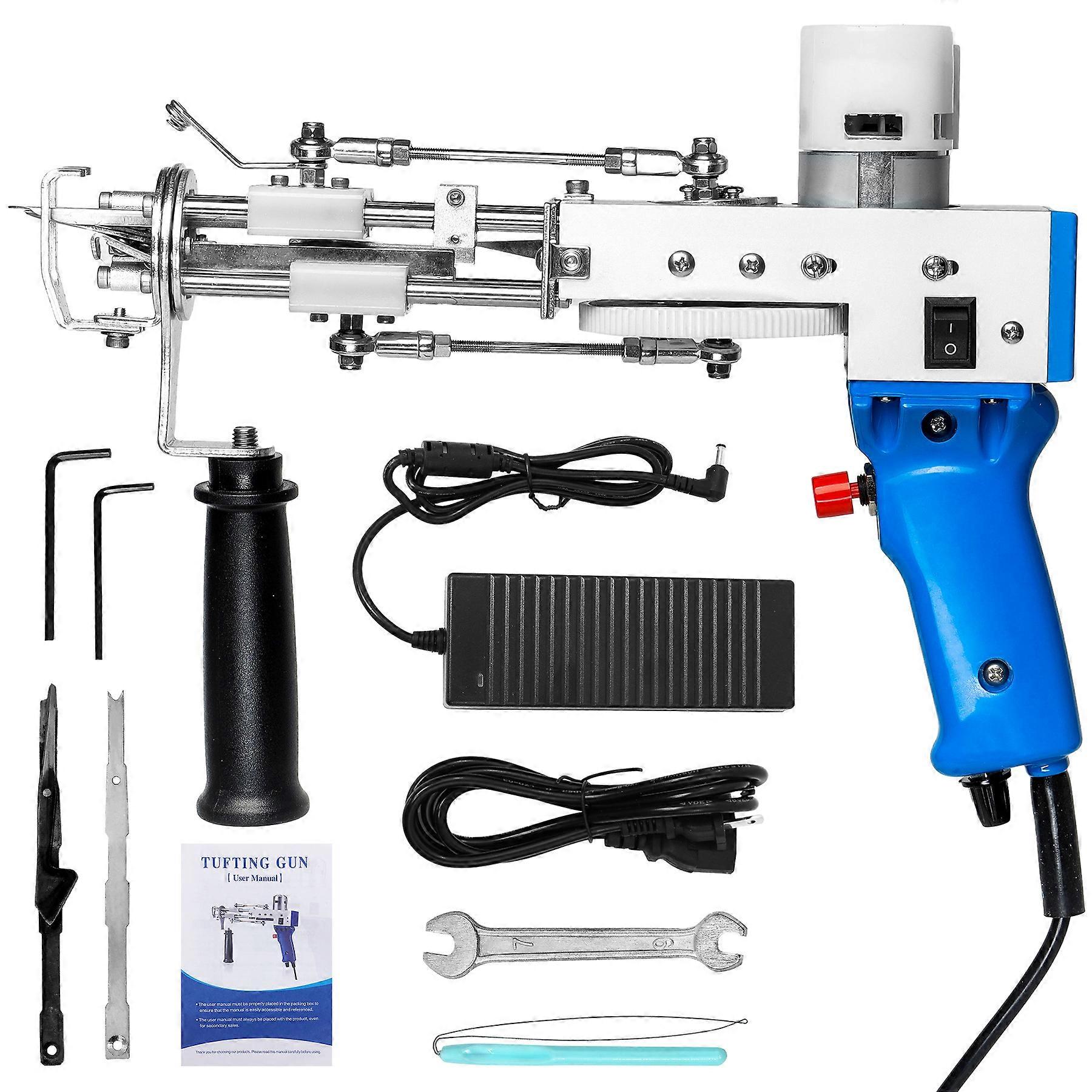 Blue Cut Pile Rug Tufting Gun, Loop Tufting Gun, 100V-240V Rug Gun ...
