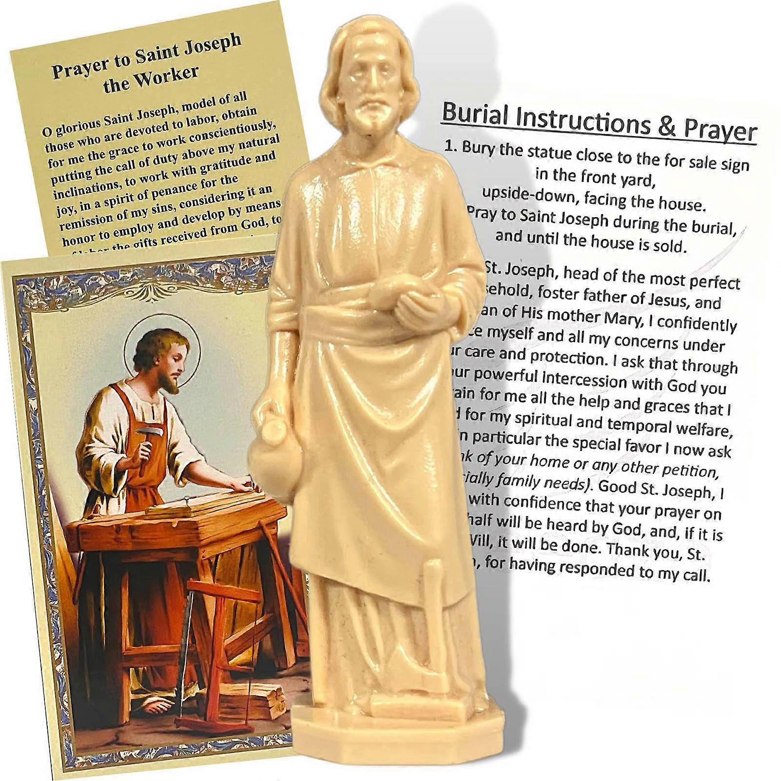 Saint Joseph Statue 6cm Tall Saint Joseph Figurine Resin Carpenter ...