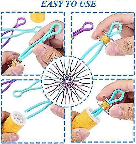 Bobbin Thread Holder, 40 Pieces Thread Spool Clips, 4 Color Plastic ...