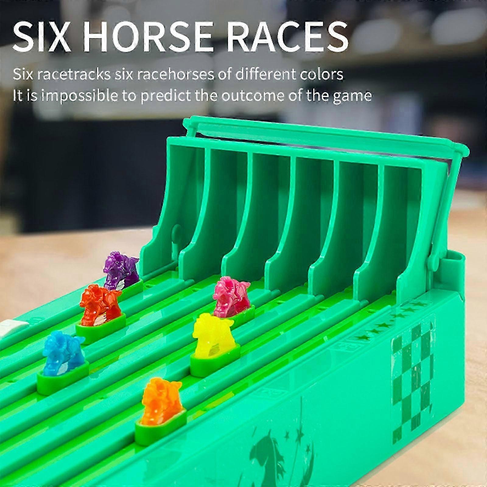 Horse Racing Table Game With 6 Horses Game Chessboard LINE Race Game ...