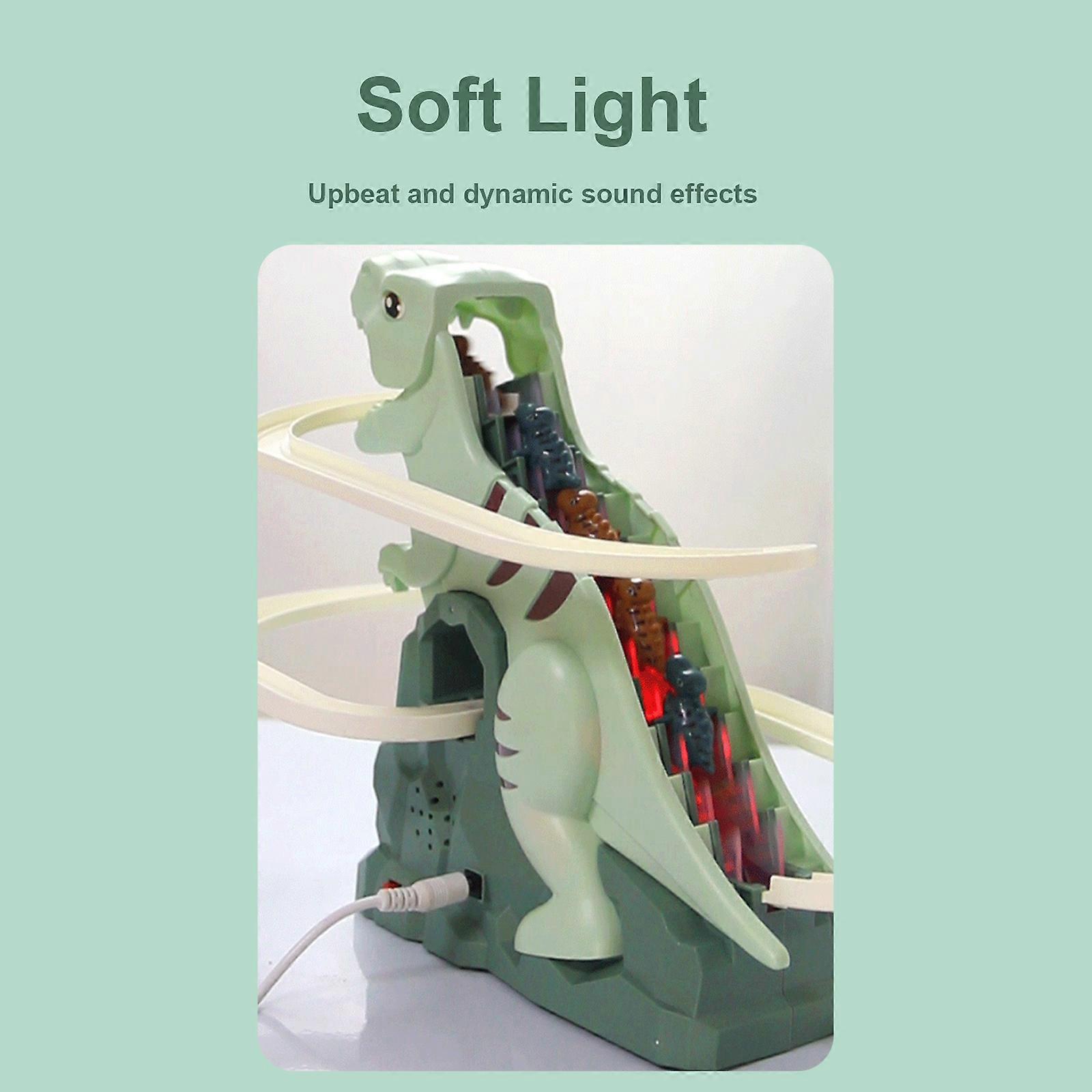 Kids Dinosaur Slide Toy, Dinosaur Stair Climbing Toy, Dinosaur Roller ...