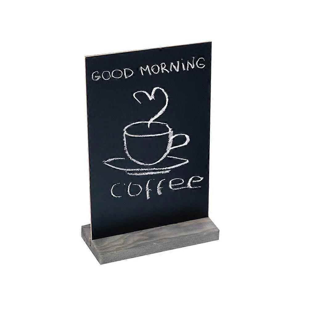 22 x 15CM Message Board Display Sign Wooden Base Double-sided Price Tag ...
