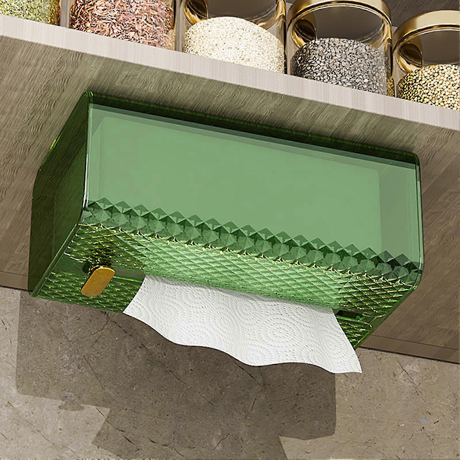Plastic Bathroom Roll Tissue Box Simple Durable Tissue Box For Bathroom ...