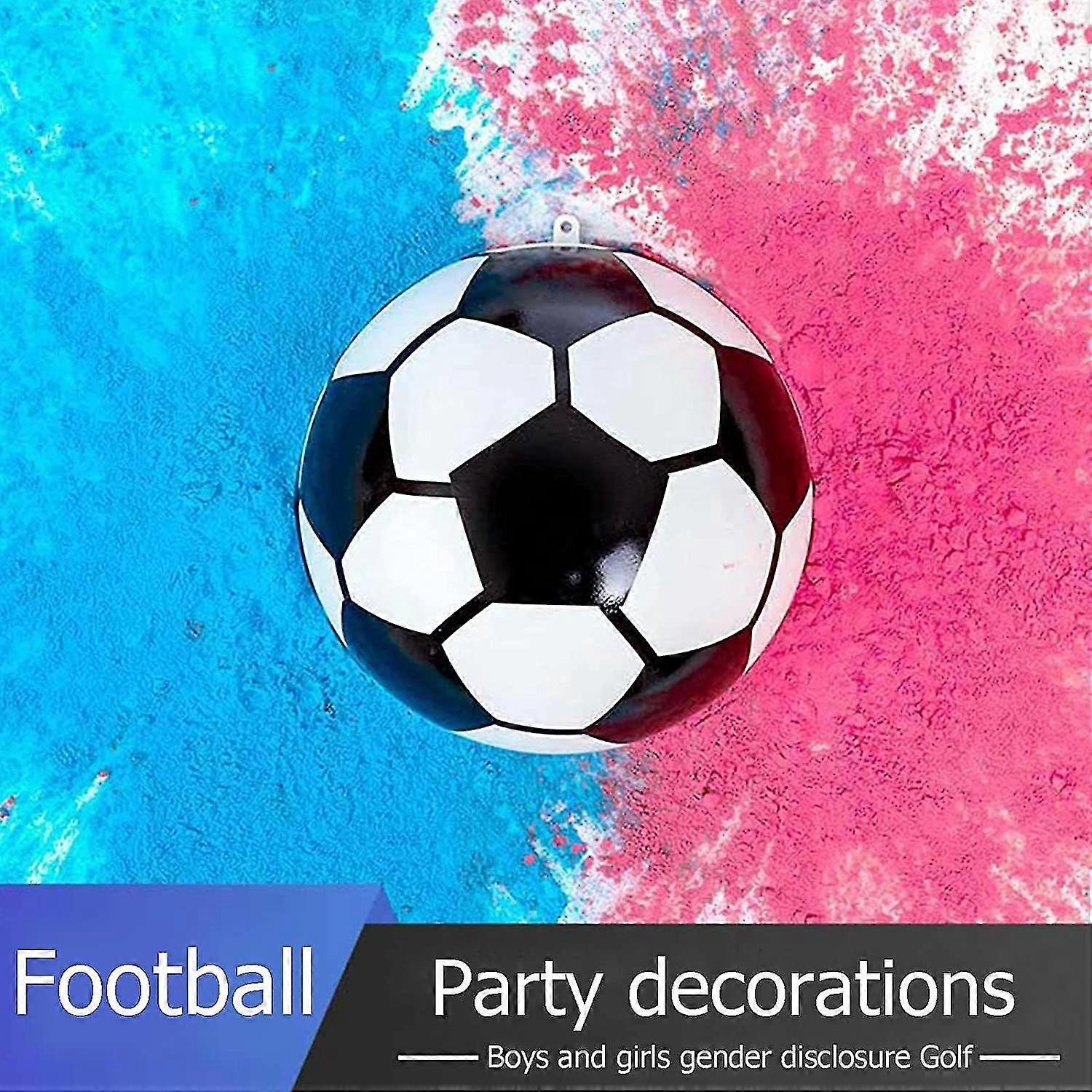 Gender Reveal Soccer Ball, Gender Tip Football, Blue and Pink Powder ...