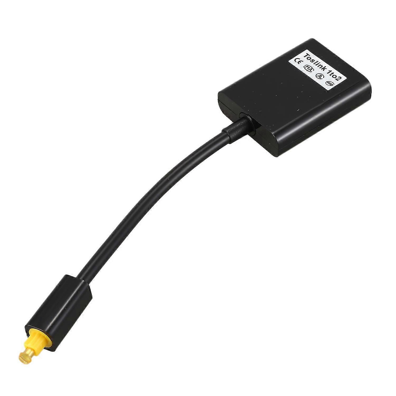 Digital SPDIF Optical Audio Splitter 2 Way Toslink Splitter Adapter 1 ...