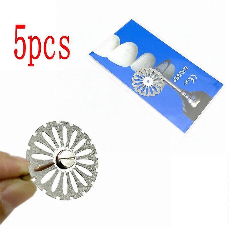 5pc/set Dental Ultra-thin Double Sided Sand Porcelain Diamond Cutting ...