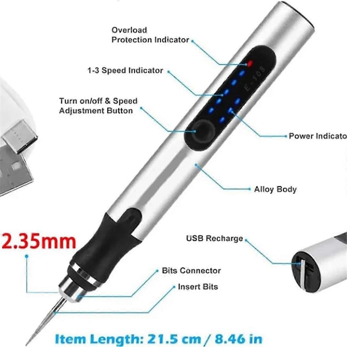 Engraving Pen, Engraving Pen for Metal, Wood, Glass and Plastic ...