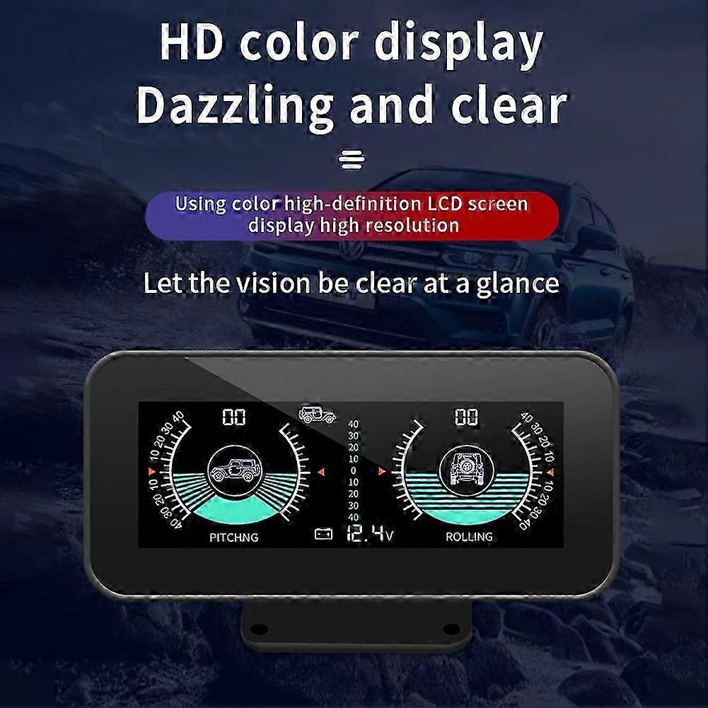 Off-road Car Digital Inclinometer Guage Tilt Indicator Angle Level ...
