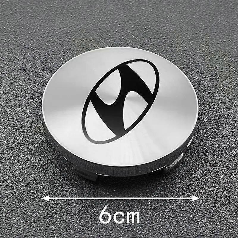 4pcs Car Accessories Car Wheel Hub Center Cap Stickers Emblem Decals ...