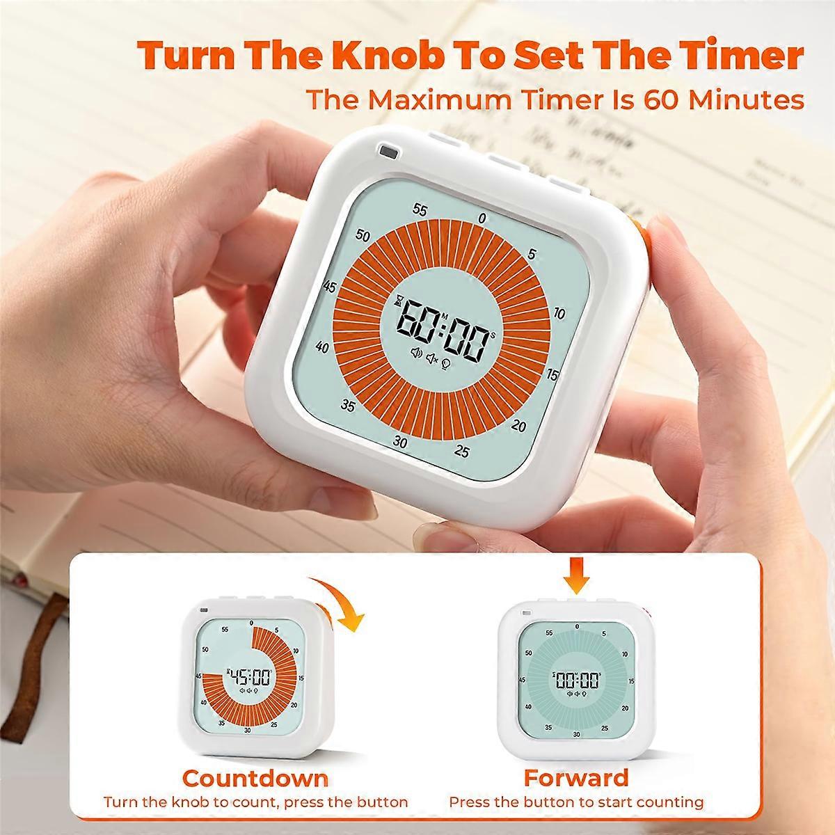 Visual Timer for Kids, 60 Minute Digital Kids Timer Classroom Timer ...