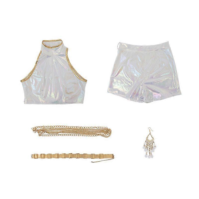 KPop Demon Hunters Rumi Mira Zoey Cosplay Costume Set White Halloween ...