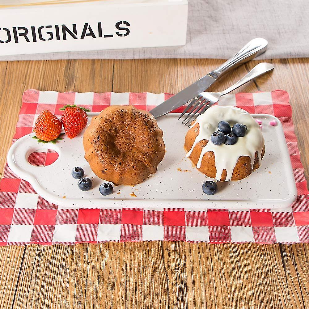 Mini Fluted Ring Cake Tin 10cm 4 Inch Mould Round Baking Cake Pan Non ...