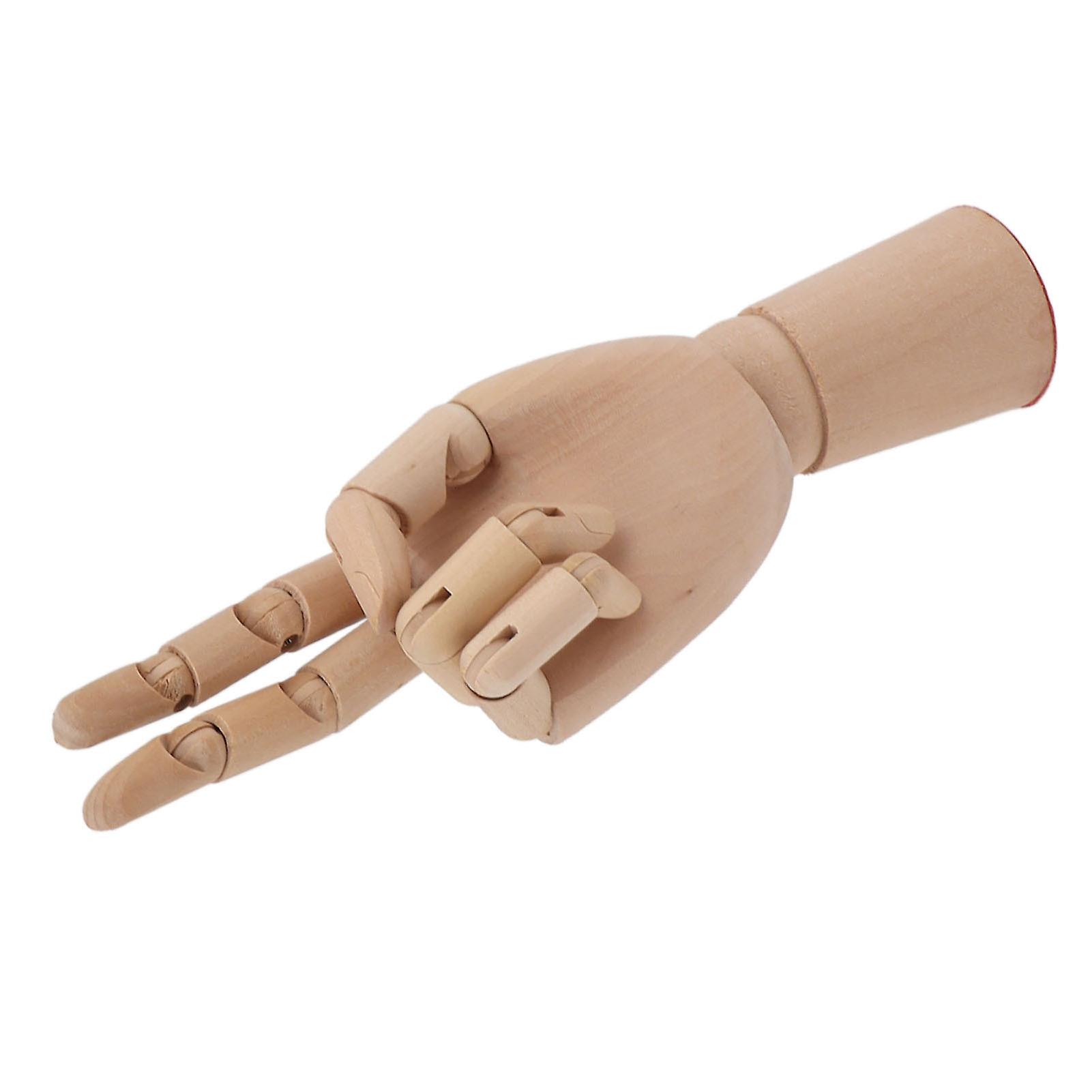 Flexible Wooden Hand Model Moveable Wooden Artists Manikin Hand Figure ...