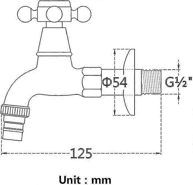 Washing Machine Faucetbrass Washing Machine Faucet With G1/2 Sink Spout ...